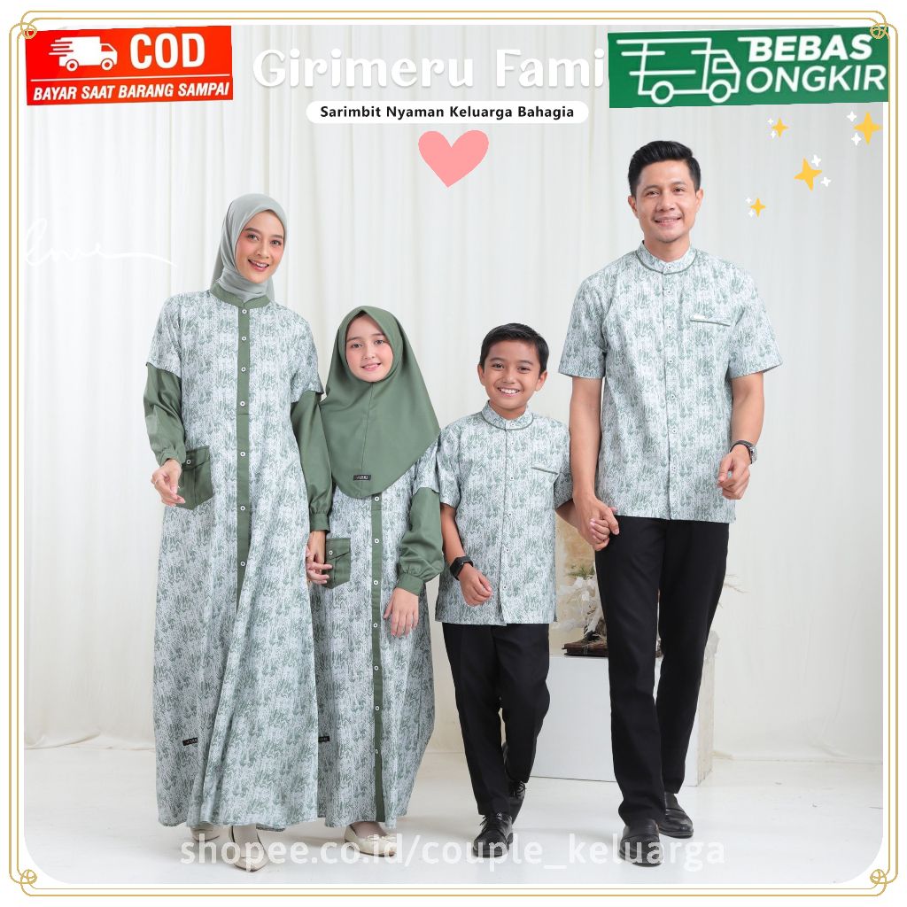 Jual Sarimbit Keluarga 2025 Lebaran Premium Lubi GIRIMERU FAMILY SAGE ...
