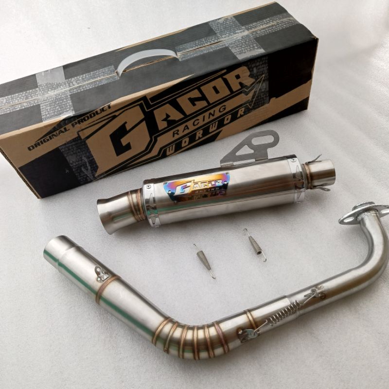 Jual 1set Knalpot racing Salemba leher ceklis Original Gacor untuk ...