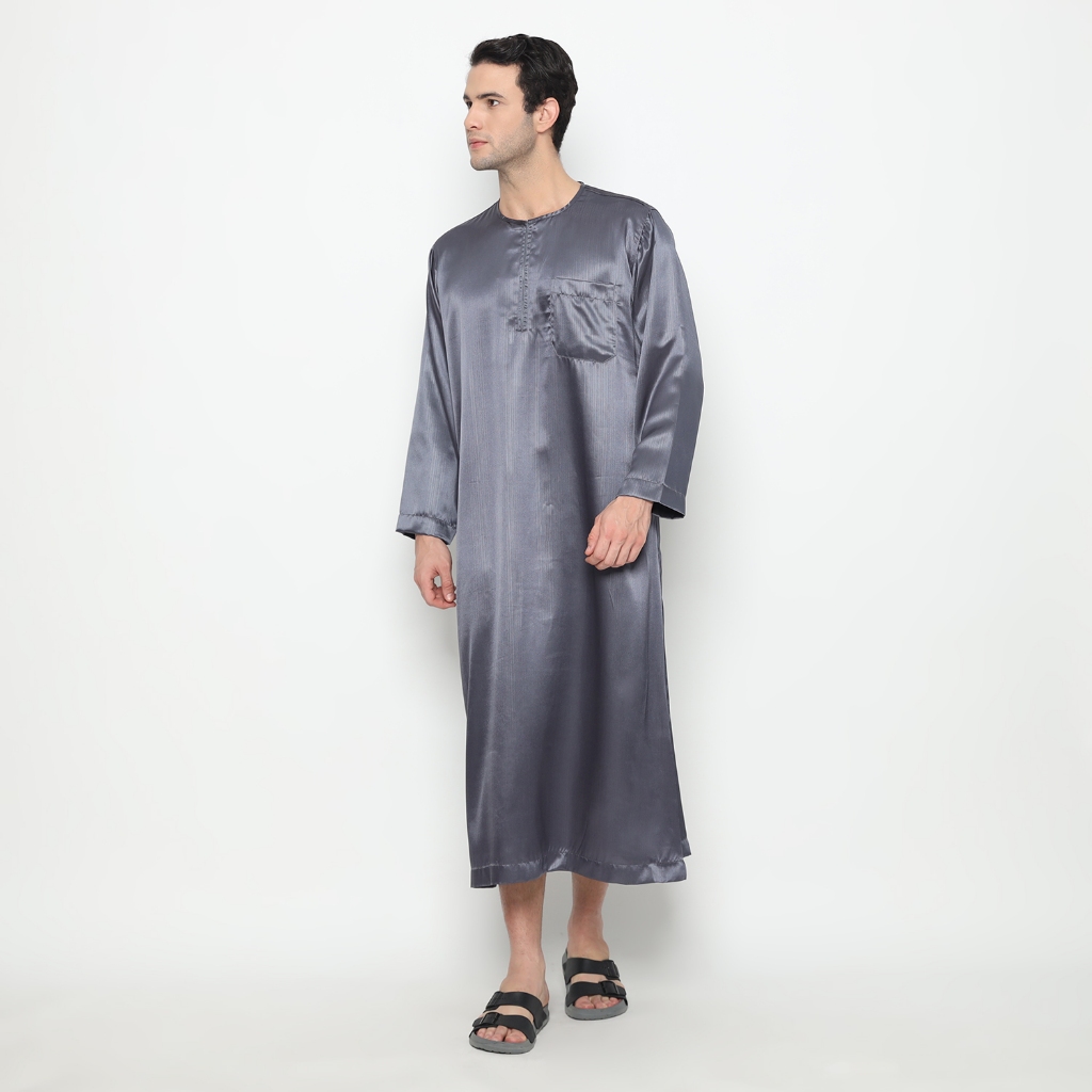 Jual LATAHZAN GAMIS PRIA QATAR NEW LENGAN PANJANG ABU ABU | Shopee ...