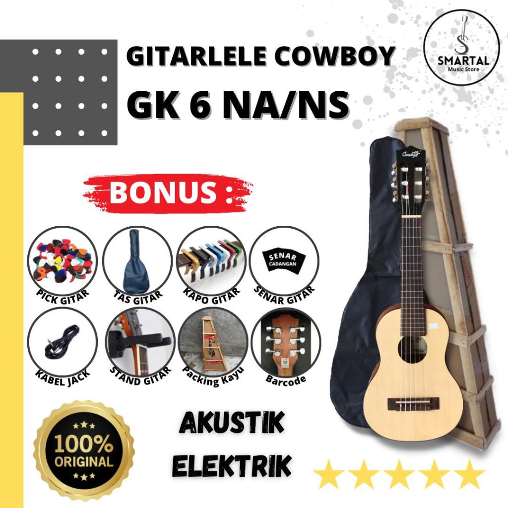 Jual Gitarlele Gitar Mini Cowboy GK 6 NA NS Original Gitar Senar 6 ...