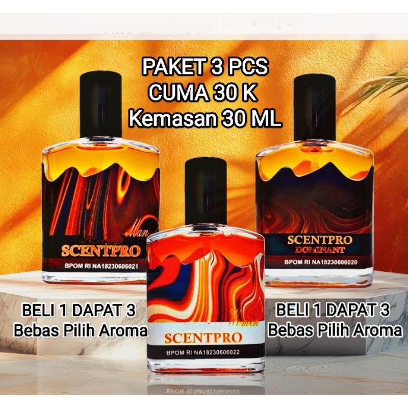 Jual BELI 1 DAPAT 3 PARFUM PRIA TAHAN LAMA DOMINANT SCENTPRO PARFUM ...