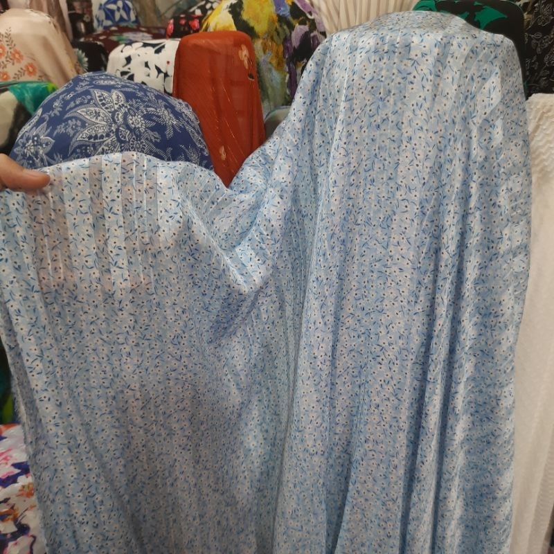 Jual kain sifon silk salur dobi || Harga/0,5m | kain sifon silk premium ...