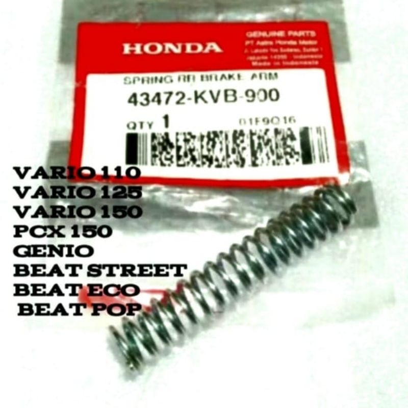 Jual Per tiang rem belakang honda metic beat vario scoopy universal ...