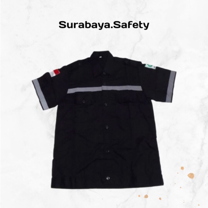 Jual seragam safety wearpack safety seragam proyek lengan pendek free ...