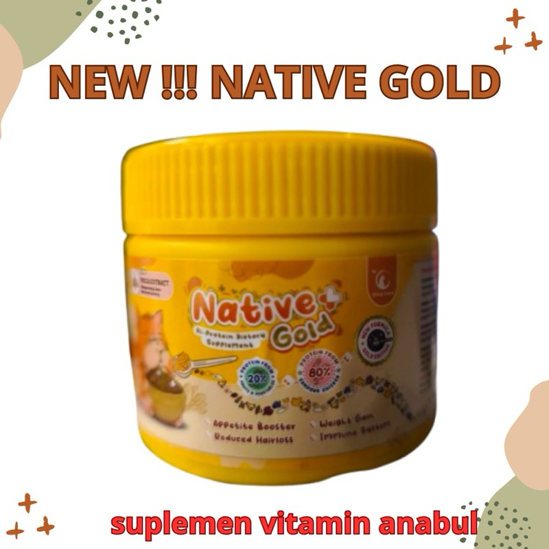 Jual NATIVE GOLD OLIVE CARE-VITAMIN KUCING PROTEIN TINGGI | Shopee ...