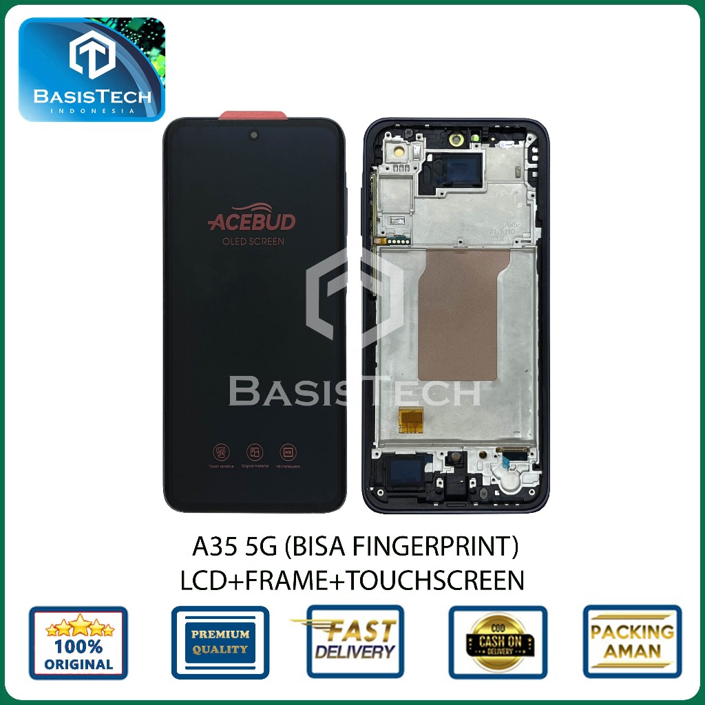 Jual LCD SAMSUNG A35 5G A356 +FRAME - BISA FINGERPRINT - OLED ACEBUD ...