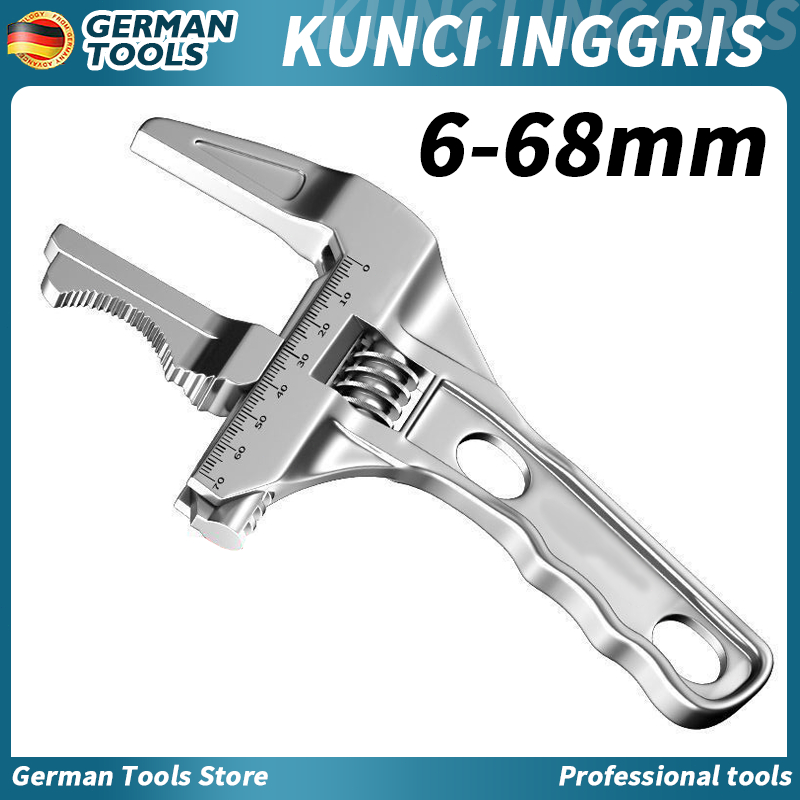 Jual German tools Kunci Inggris 6-68MM Kunci Pas Universal Adjustable ...