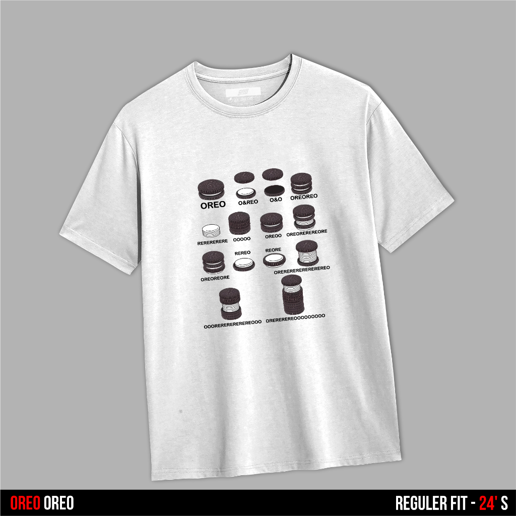 Jual SHIROAPPAREL T-Shirt | Kaos Vintage | OREO OREO Putih kaos Pria ...