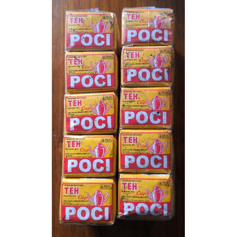 Jual TEH POCI KUNING 1 pak isi 10 bungkus (10x40 gram) TEH TUBRUK TEH ...