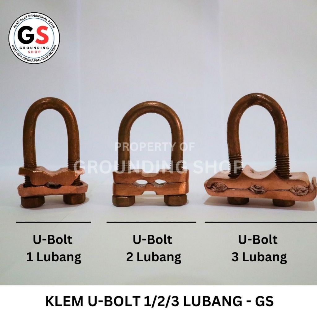 Jual Klem U-Bolt 1/2/3 Way / Grounding Clamp U-Bolt 1/2/3 Lubang ...