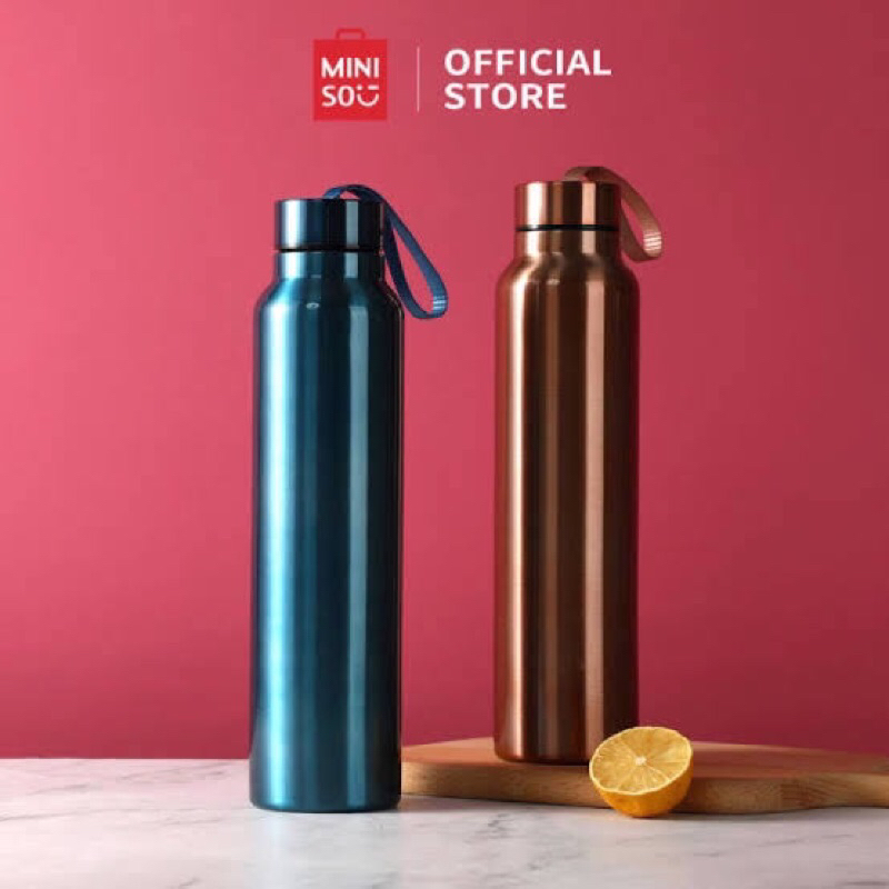 Jual Miniso bottle water Stainlees Steel Termos / Botol minum panas ...