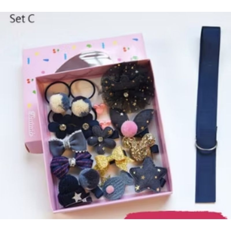 Jual Set Ikat Rambut Anak 18in1 / Gift Box | Shopee Indonesia
