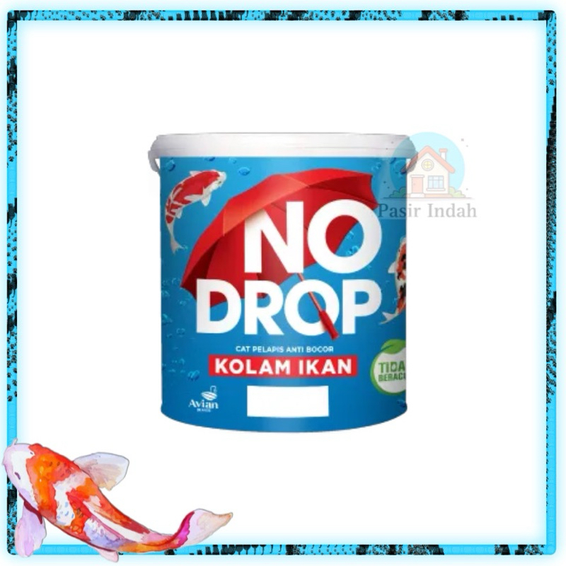 Jual CAT KOLAM IKAN NODROP NO DROP 1KG & 4KG ANTI BOCOR IKAN KOI HIAS WATERPROOF | Shopee Indonesia
