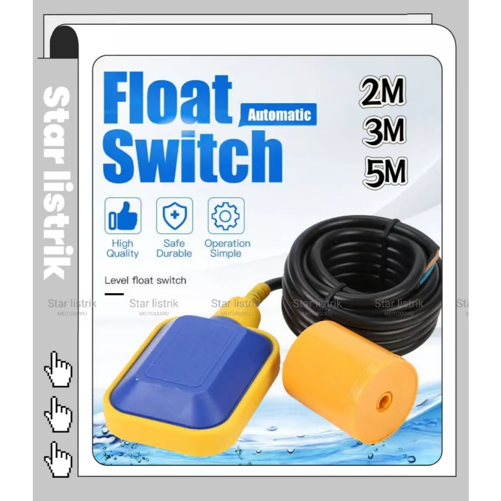 Jual Otomatis Pompa Celup Float Switch 2m dan 5meter cabel Spare Part ...