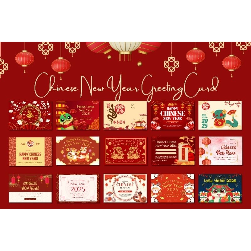 Jual Kartu Ucapan Imlek (Chinese New Year Greeting Card) 10 x 7 cm ...