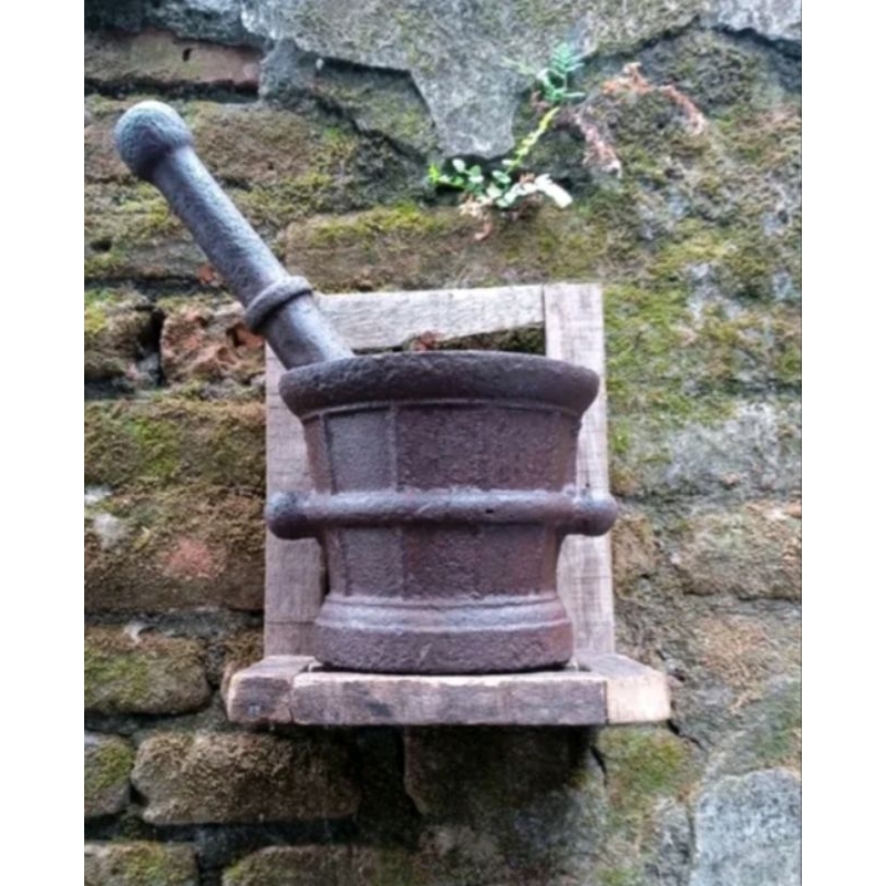 Jual Lumpang besi antik lumpak besi kuno set tumbuk alu besi | Shopee ...