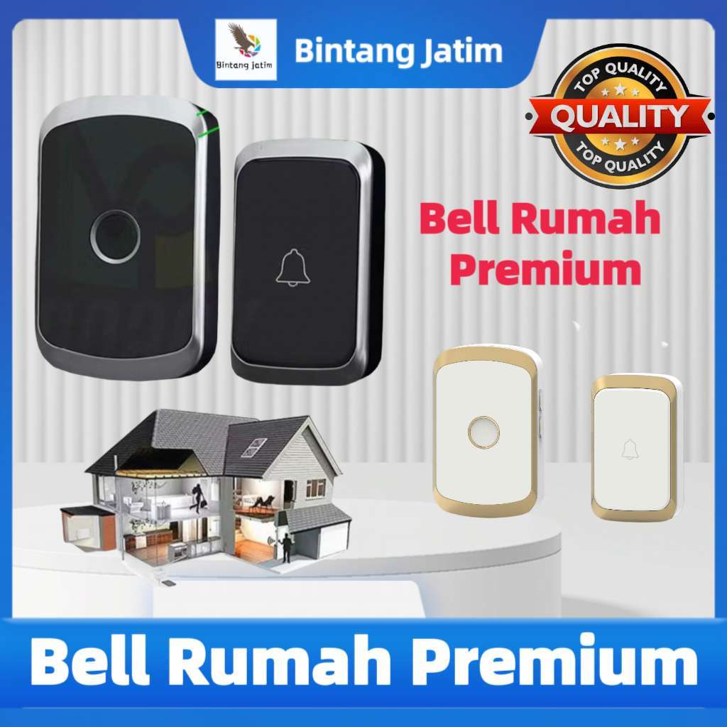 Jual Bel Rumah Tanpa Kabel IP44/ Bel Rumah Wireless Waterproof Door ...