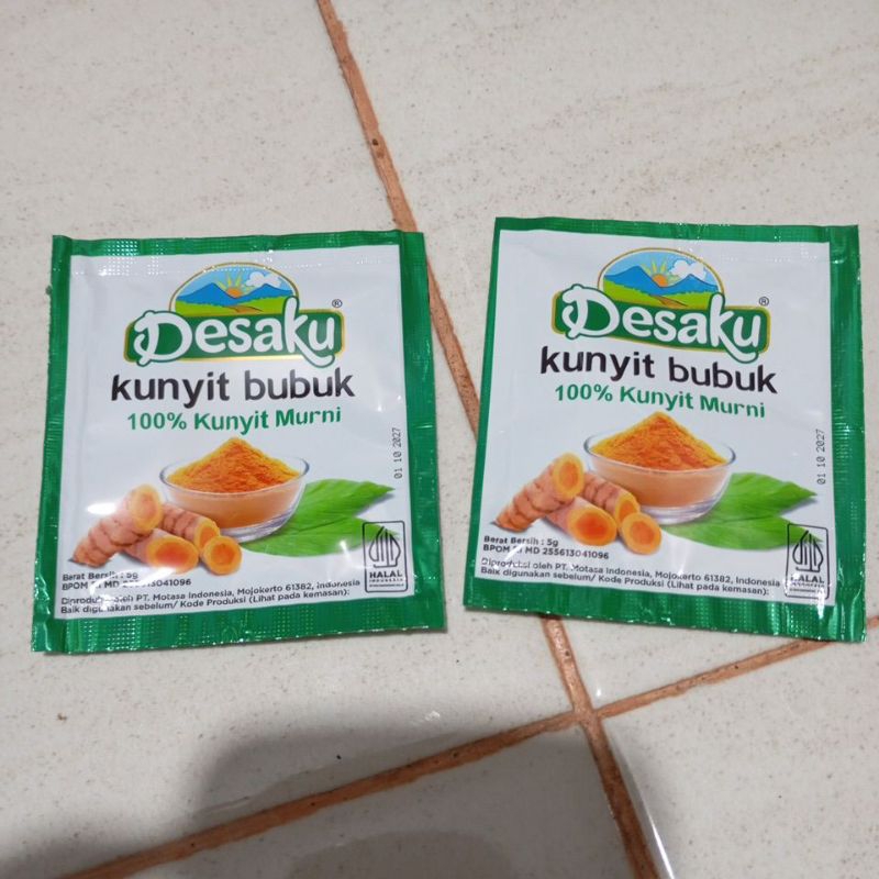 Jual ECER desaku kunyit bubuk 5g ( 1 sachet) | Shopee Indonesia