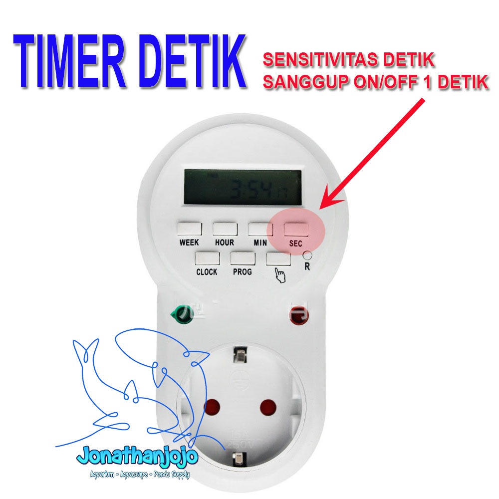 Jual Timer Detik Sensitivitas Detik Switch Digital ON-OFF Hingga per Detik Pengatur waktu ...
