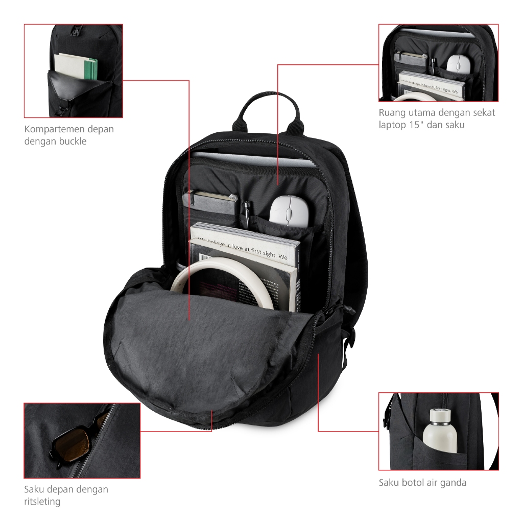 Jual Bodypack Gallard Laptop Backpack 14 Inch Tas Ransel Kerja Kuliah ...