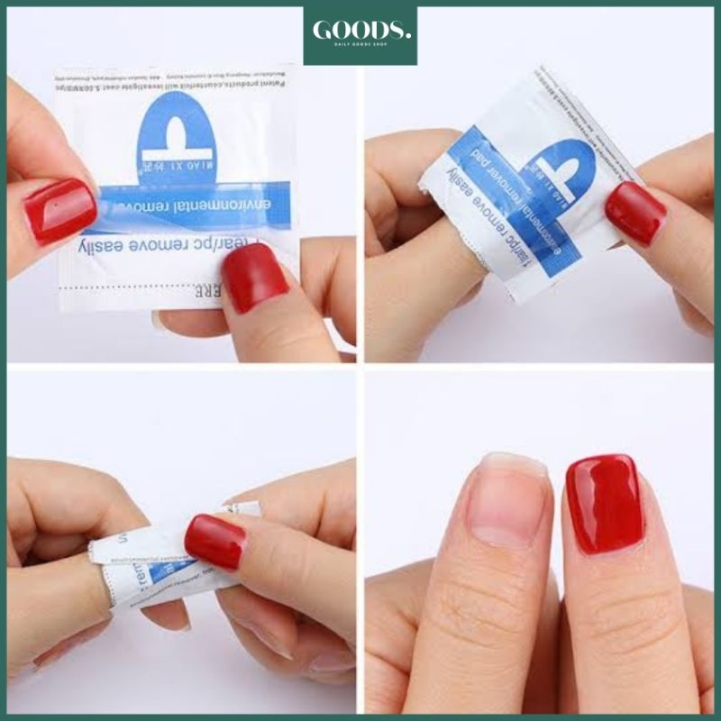 Jual GOODS - MIAOXI Remover Pad Nail Gel Wrap Penghapus Kutek Kuku UV ...