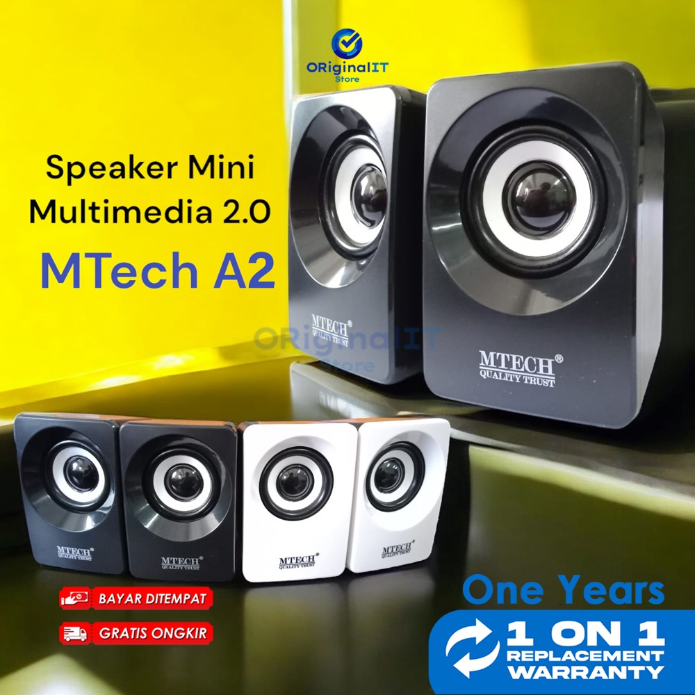Jual Speaker Mini MTech A2 Speaker Komputer Laptop Multimedia | Shopee ...