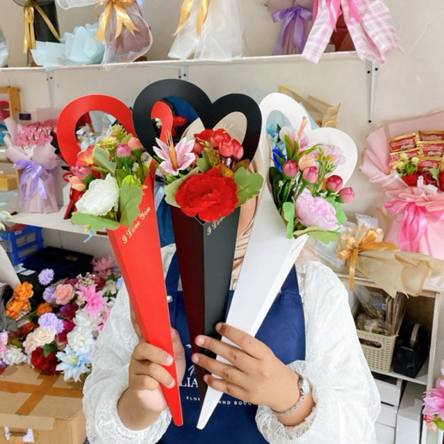 Jual SINGLE ROSE BOX LOVE/BUKET MIKA/BUKET BUNGA MIKA/BUKET MAWAR ...