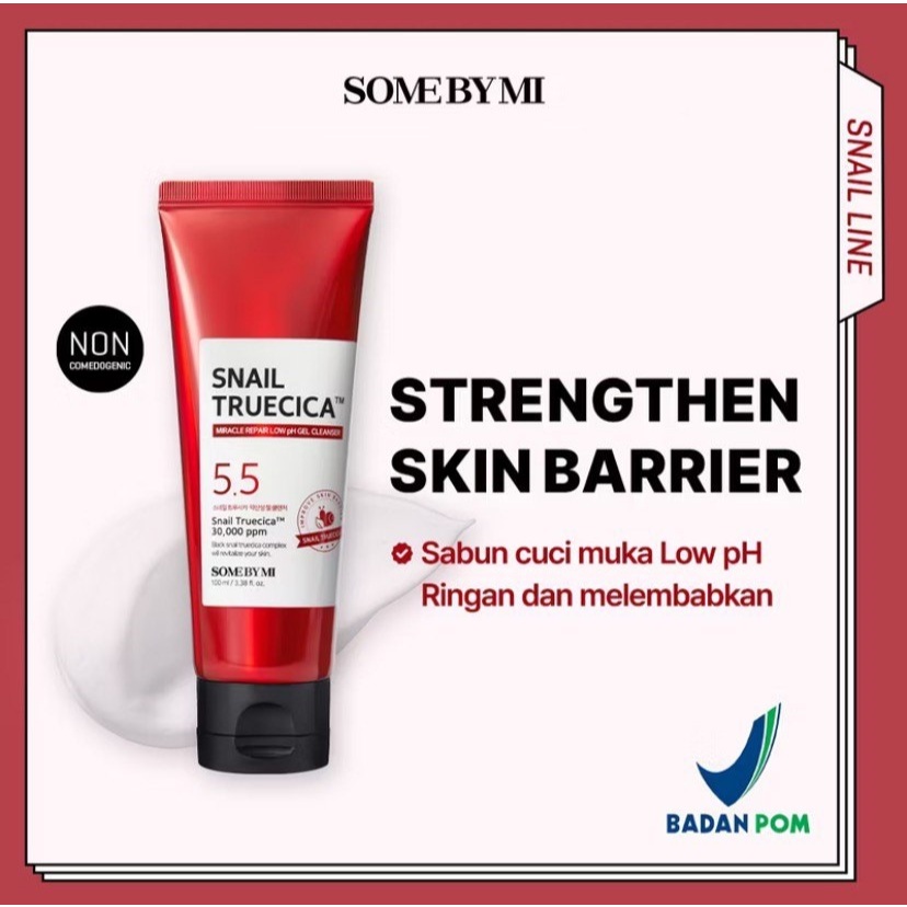 Jual SOME BY MI Snail Truecica Repair Low pH Gel Cleanser - Snail Face ...