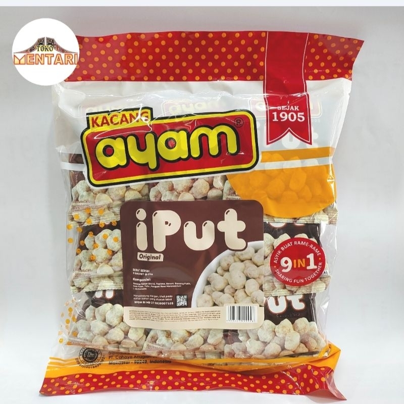Jual Kacang AYAM IPut 225 Gr / 9 In 1 Kemasan Sachet Khas Makassar ...