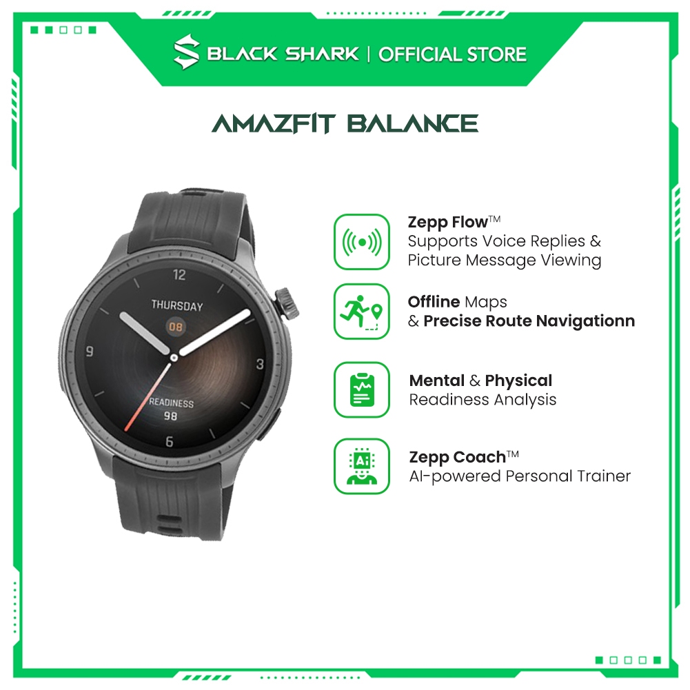 Jual Amazfit Balance Smartwatch | Zepp Flow Voice & AI Coach | Offline ...