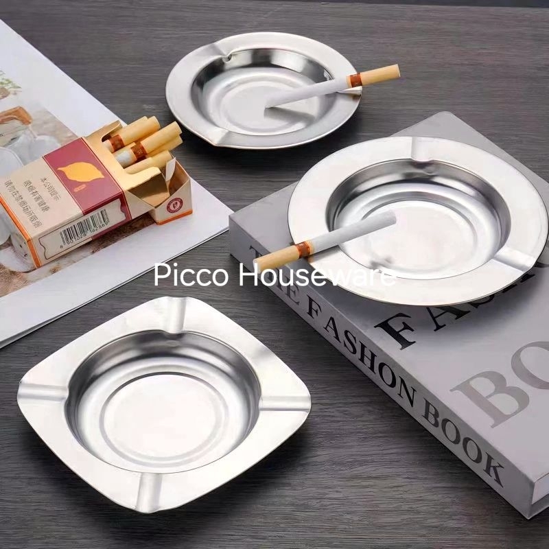 Jual Asbak Rokok Tempat Puntung Rokok Bahan Stainless Steel Model Segi ...