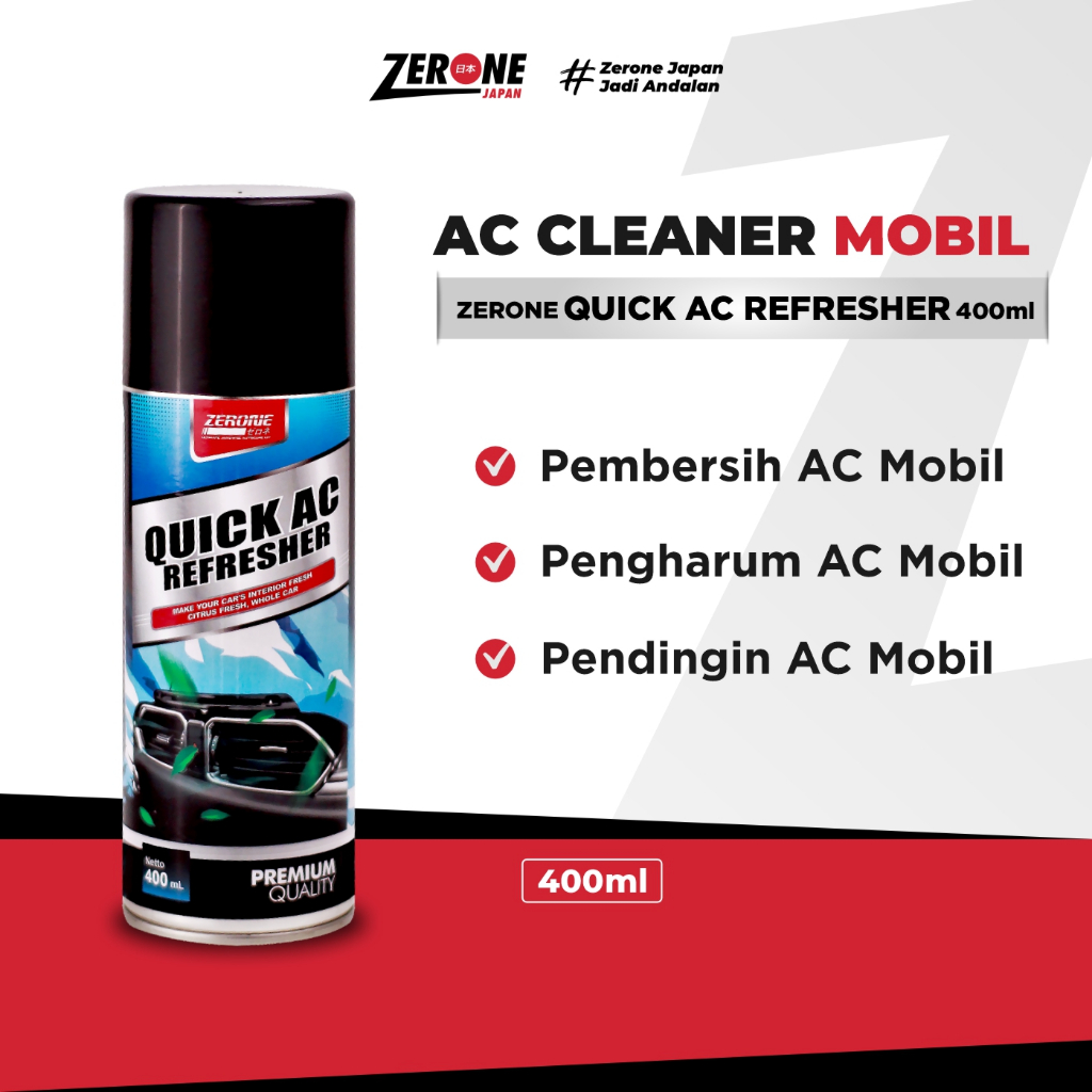 Jual Zerone Japan Pembersih AC Mobil Pengharum AC Cleaner Mobil 400 ml ...