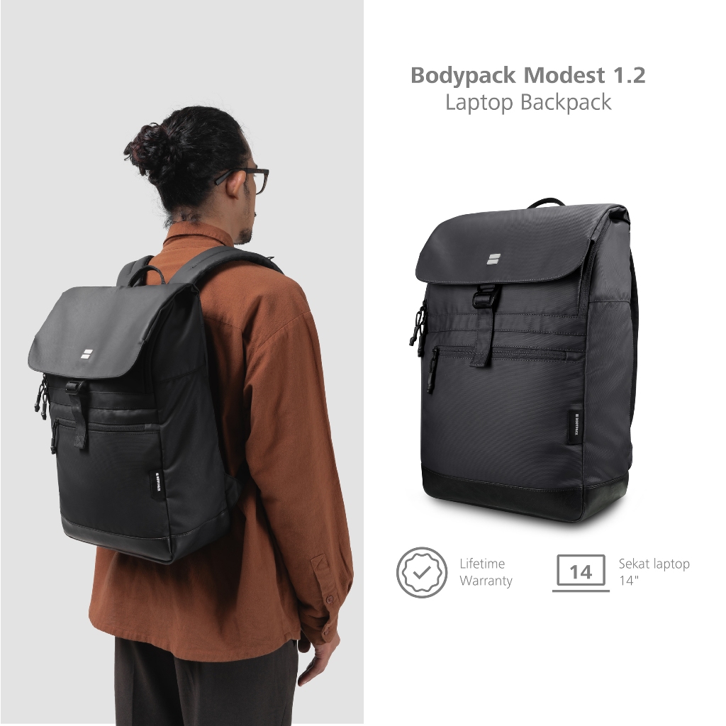 Jual Bodypack Modest 1.2 Laptop Backpack 15 Inch Tas Ransel Kerja ...