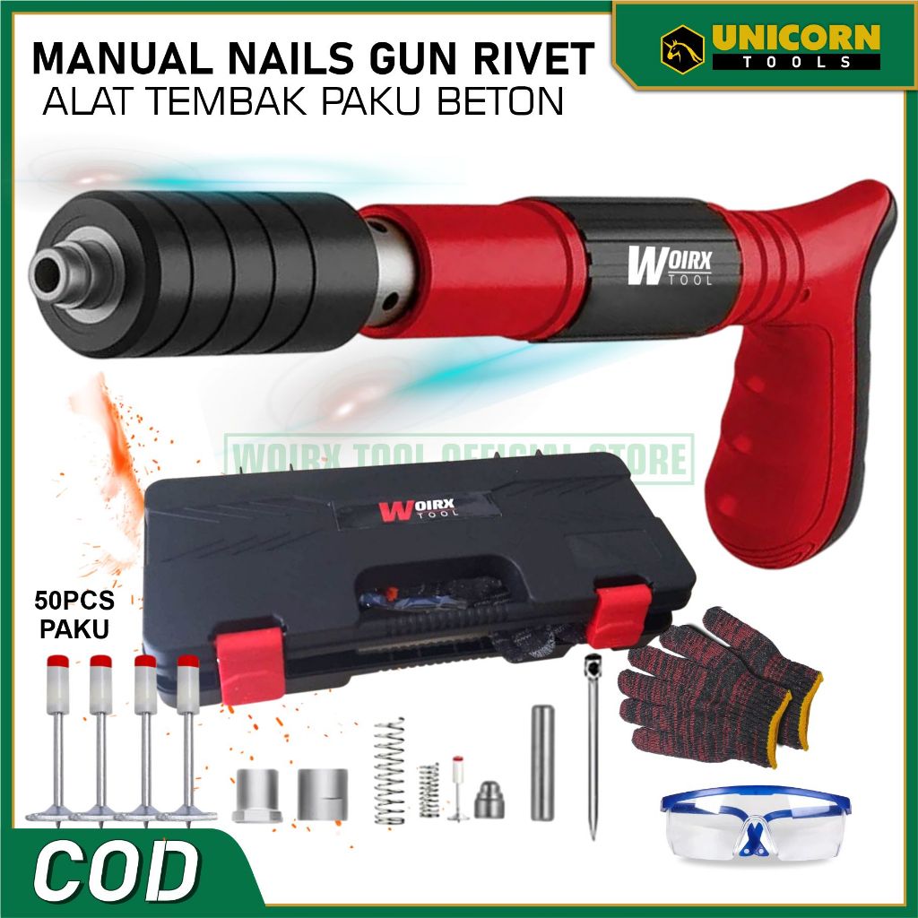 Jual UNICORN TOOLS Nail Gun Pistol Paku Pistol Pengencang Mesin Paku ...