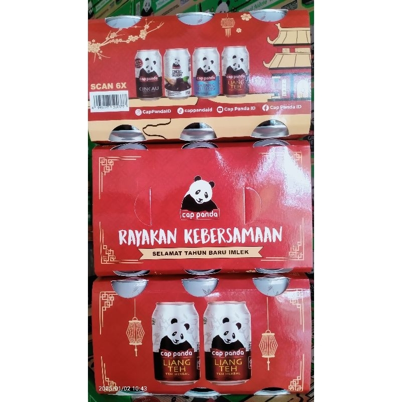 Jual Minuman Cap Panda Edisi Imlek 2025 ( isi 6 ) | Shopee Indonesia