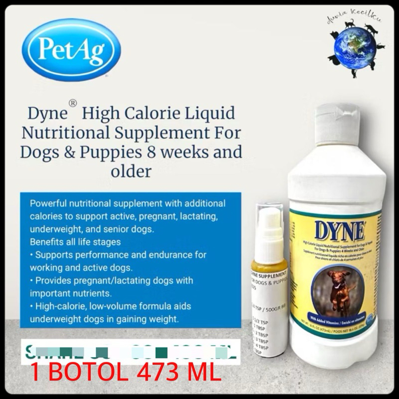 Jual DYNE High Calorie Liquid Nutritional Supplement For Dog & Puppies ...