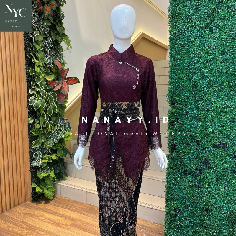 Jual [[FULL SET]] kebaya janggan BATIK | Shopee Indonesia