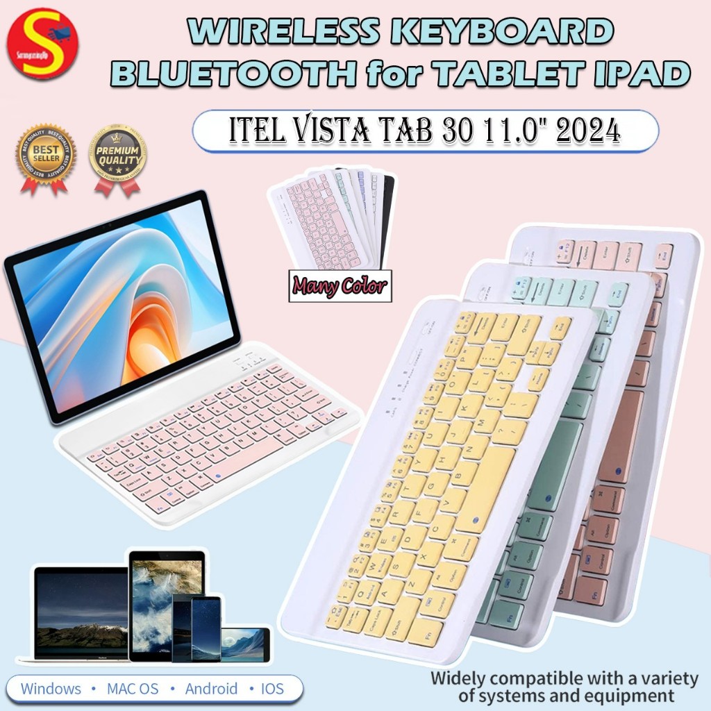 Jual ITEL Vista Tab 30 11.0" 2024 Universal Portable Keyboard Key Board ...