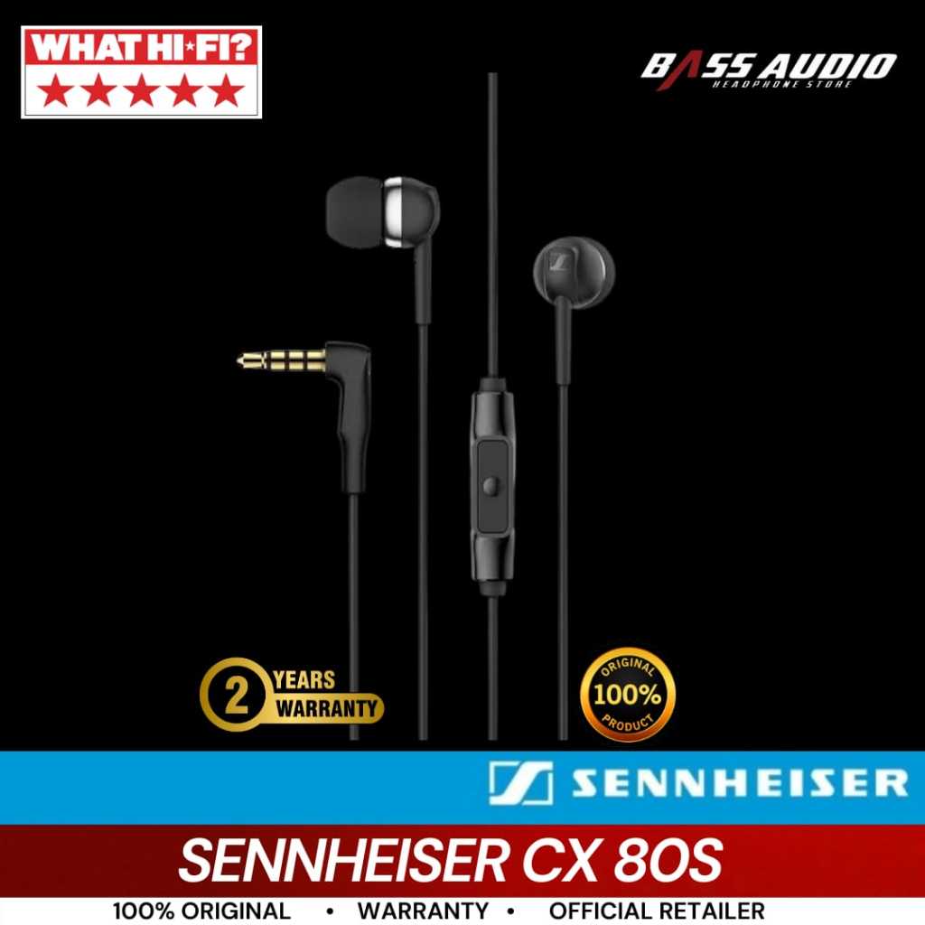 Jual Sennheiser CX 80S / CX80S / CX80 S Earphone / In-Ear / IEM ...