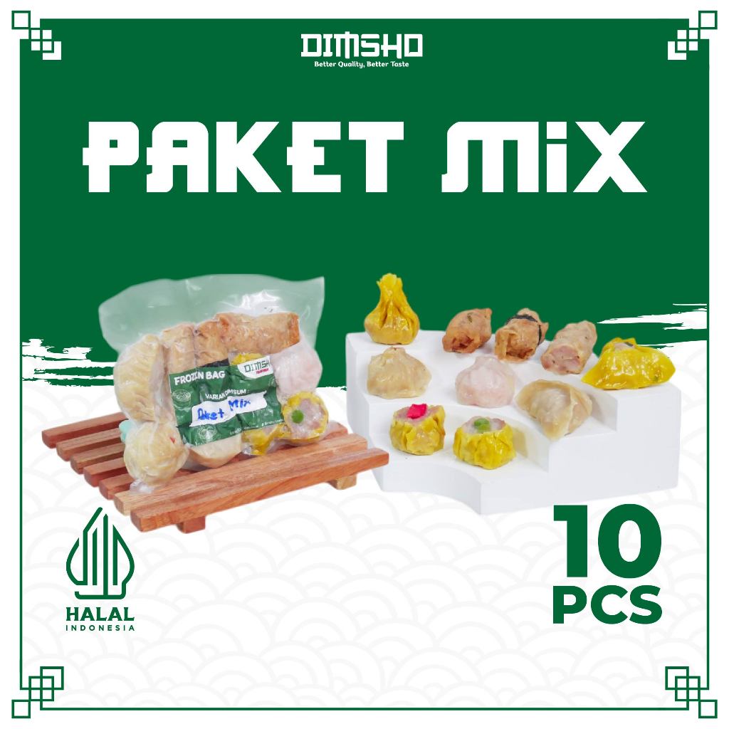 Jual DIMSUM PAKET MIX 10 PCS II DIMSUM FROZEN PREMIUM HALAL II PAKET ...