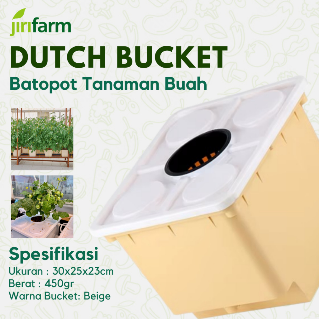 Jual JIRIFARM - Dutch Bucket / Bato Bucket Hidroponik Original | Shopee ...