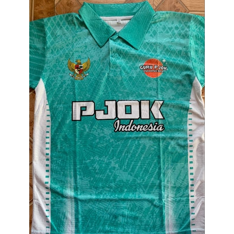 Jual Jersey PJOK INDONESIA HIJAU TOSCA (Kerah dan Lengan Panjang ...