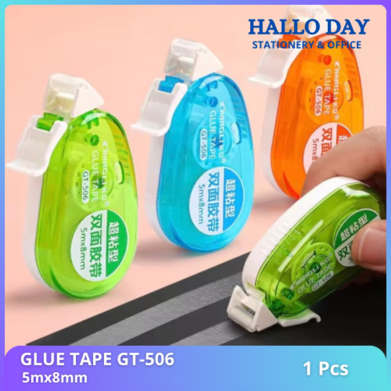 Jual HD Glue Tape Lem Roll GT-506 Lem Kertas Double Tape | Shopee Indonesia
