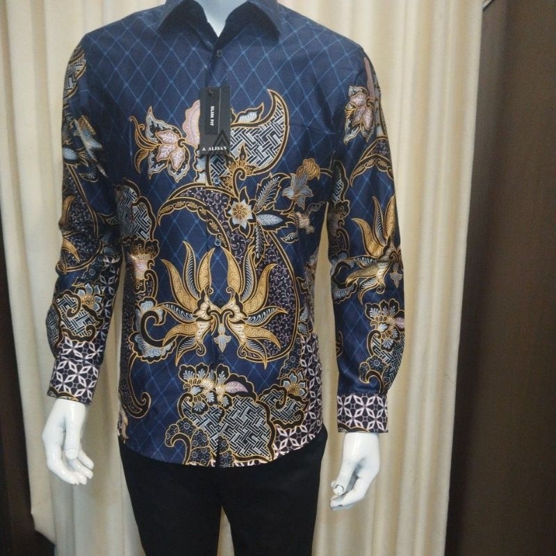 Jual Batik Alisan Lengan Panjang Slimfit Size S-XL (14.5~16) | Shopee ...