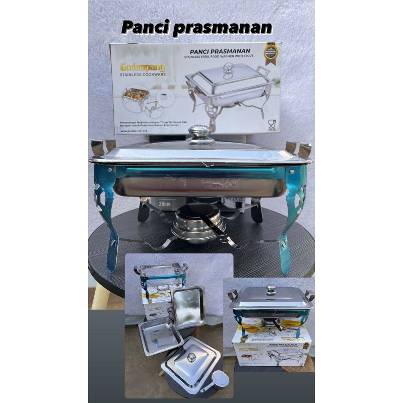 Jual Homelux Panci panstop prasmanan besar saji stainless free kompor ...