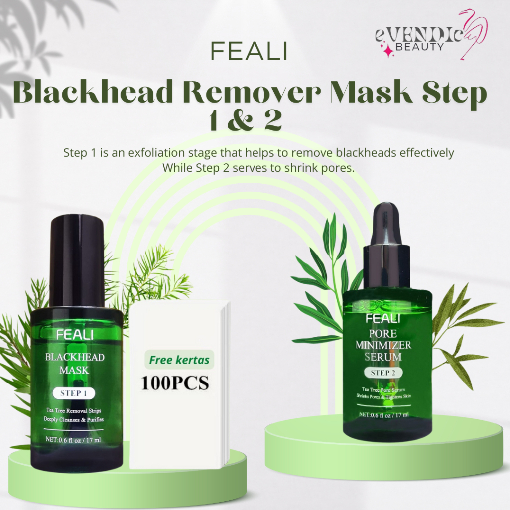 Jual READY [BPOM] FEALI Blackhead Remover Mask Step 1 Peel Off / step 2 ...