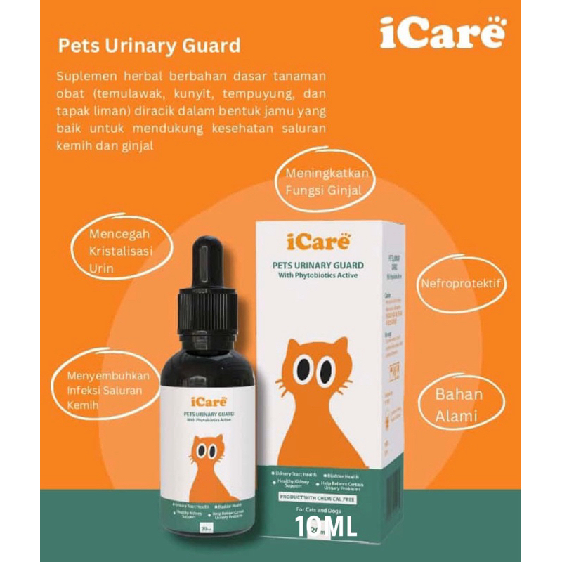 Jual iCare Pet Urinary Guard With Phytobiotics Active 10ml | Shopee ...