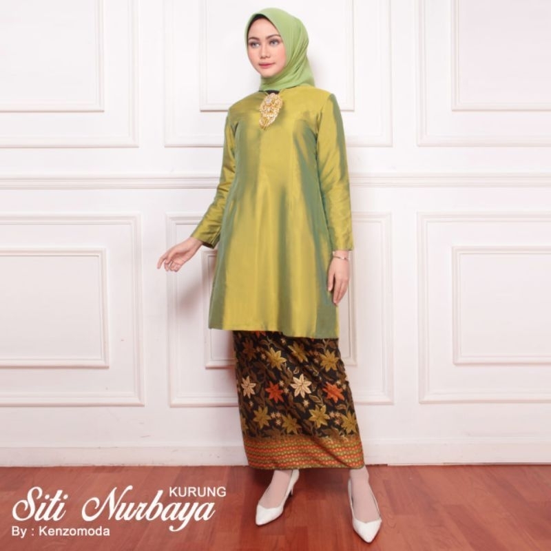 Jual Baju Kurung Siti Nurbaya Kebaya Tafeta Baju Kurung Malaysia Polos | Shopee Indonesia