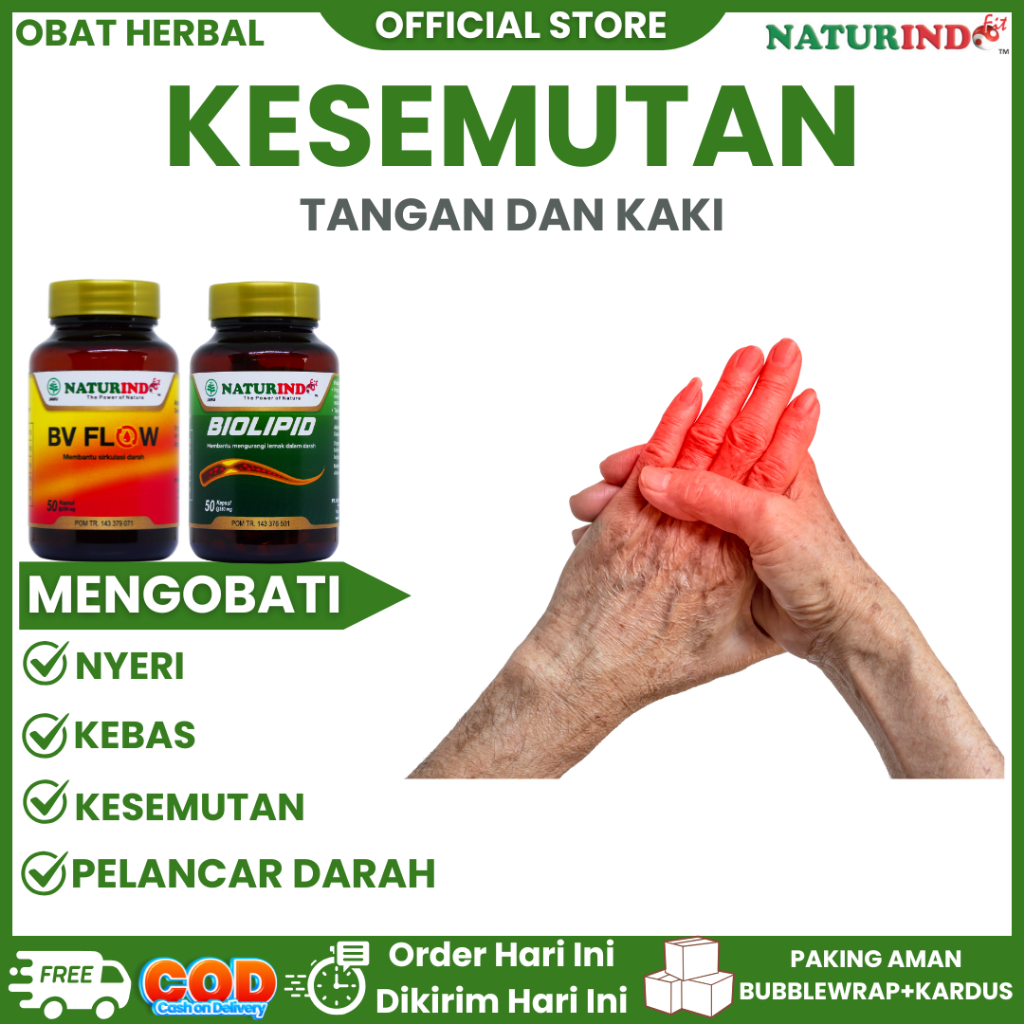 Jual Obat Kesemutan Tangan Dan Kaki Kebas Baal Kram Herbal Bv Flow ...