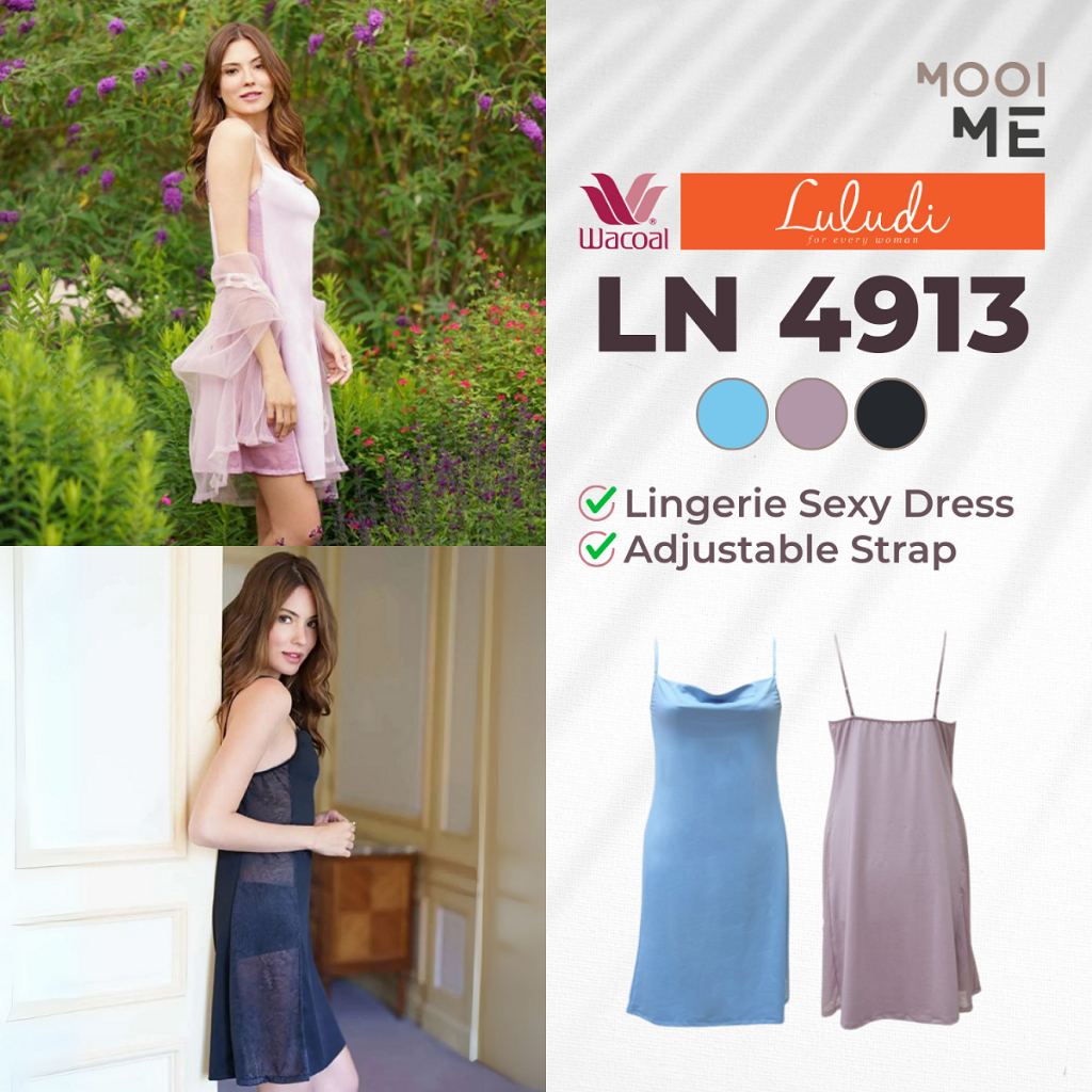 Jual Luludi LN 4913 Lingerie Midi Dress Sexy Renda (Lace) | Shopee ...